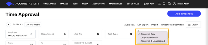 Unsubmit a Timesheet
